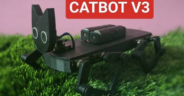 CATBOT V3 Quadruped Robot - 3D Printed Parts with Screws - No Motors/Electronics